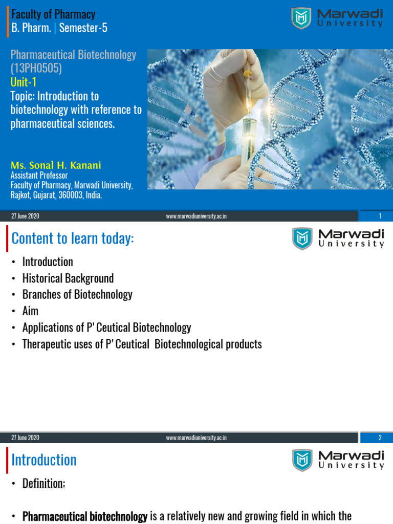 Introduction to Pharmaceutical Biotechnology | PDF | Recombinant Dna ...