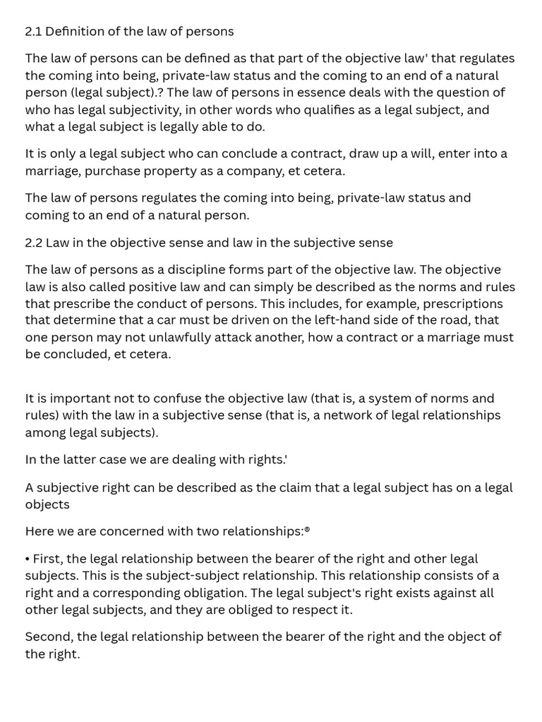 Law Persons Chpter 2 | PDF | Property | Invention