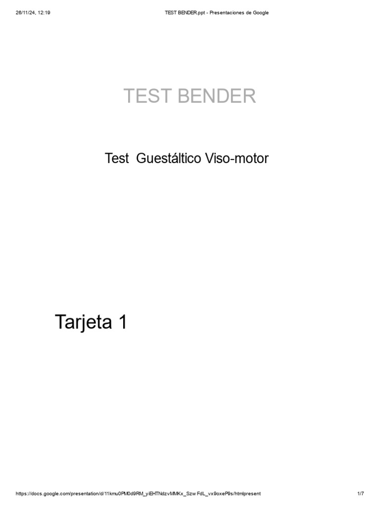 Test Bender | PDF
