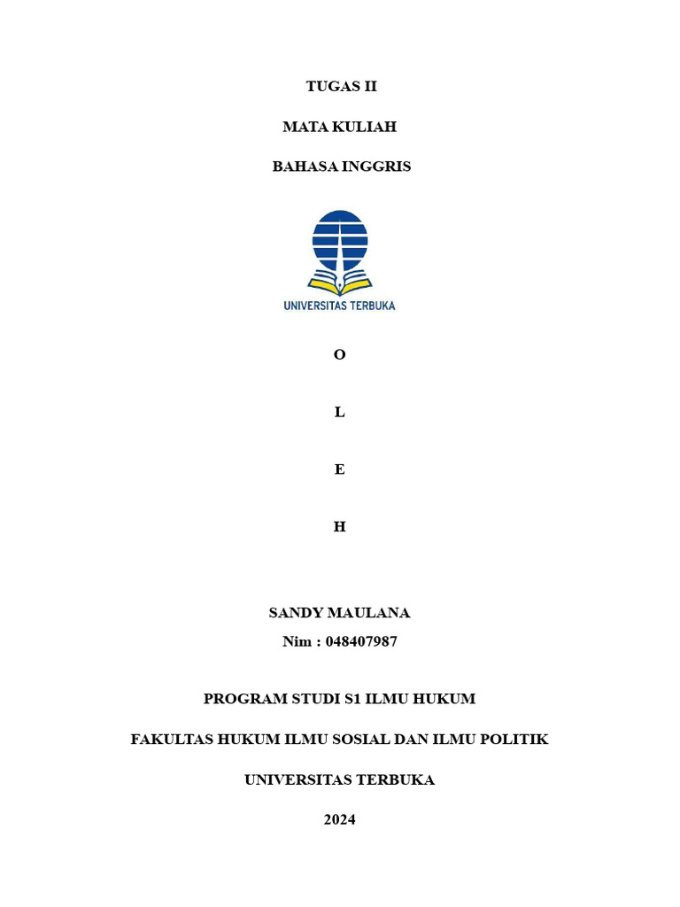 Tugas 2 B.ing Sandy | PDF