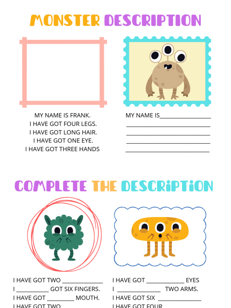 Copia de Monsters - Description | PDF