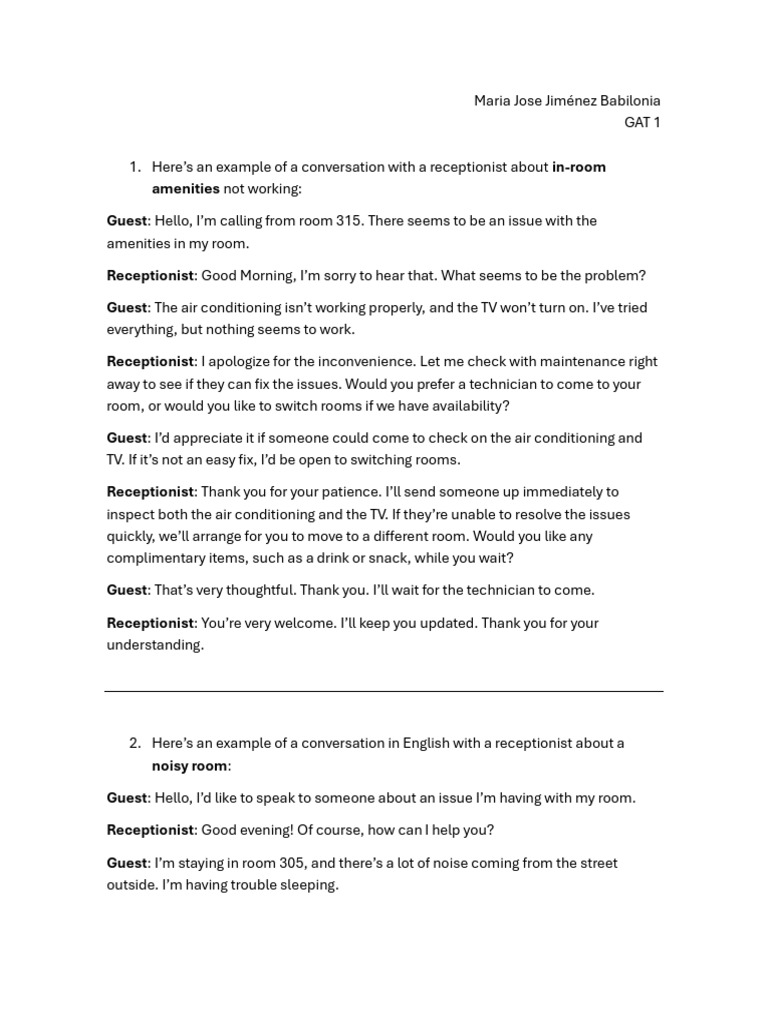 Dealing With Complains MJJB | PDF