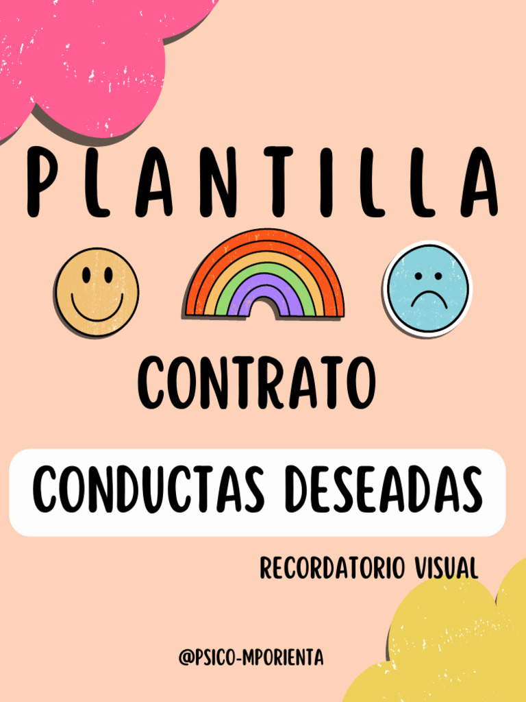 Plantilla Contrato Conducta. | PDF