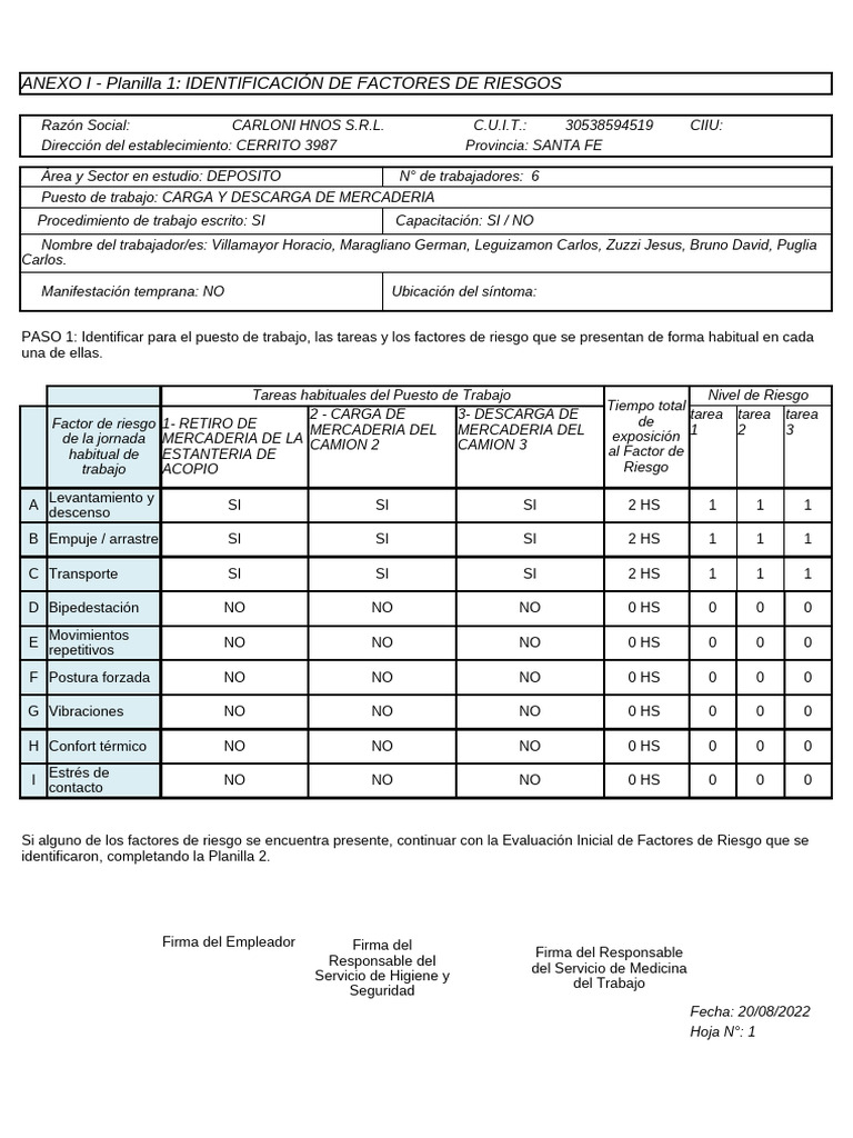 Res 886 Carloni Deposito | PDF