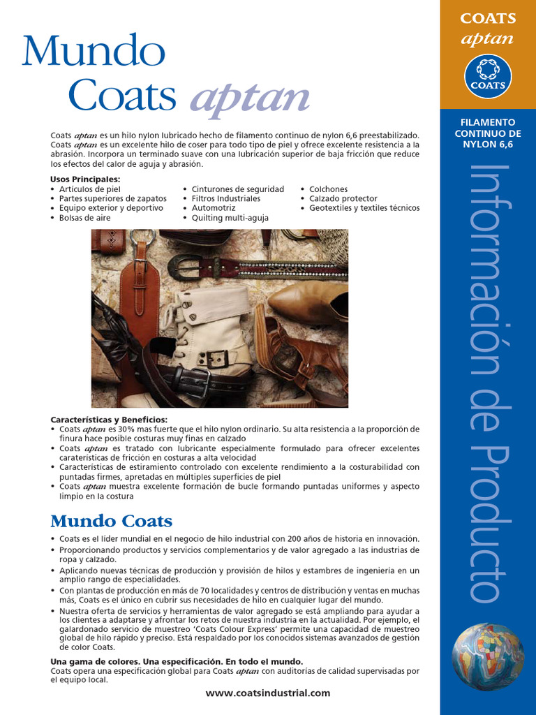COATS Aptan | PDF | Nylon