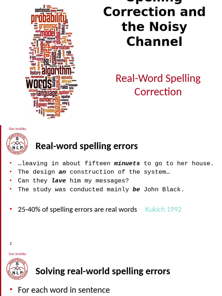 03 Real Word Spelling Correction 9 19 Pdf Applied Mathematics Human Communication
