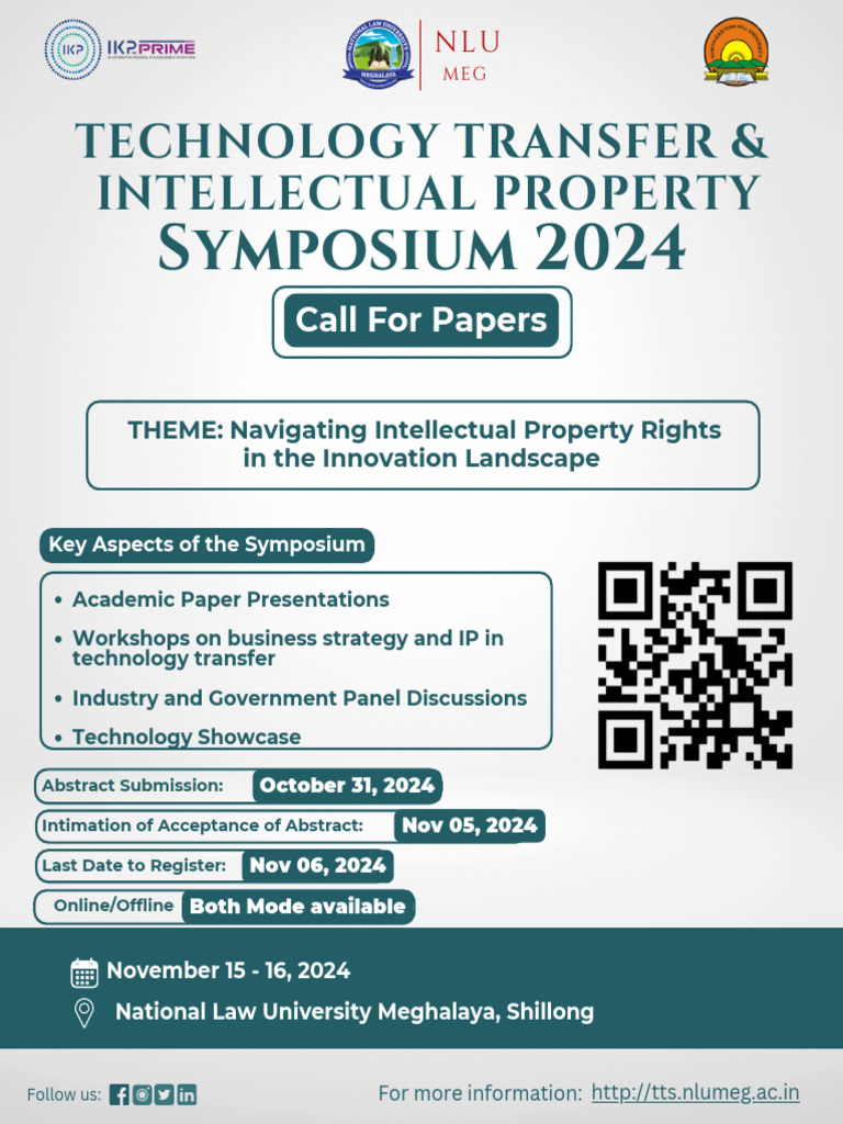 Technology Transfer & Intellectual Property Symposium 2024 | PDF ...