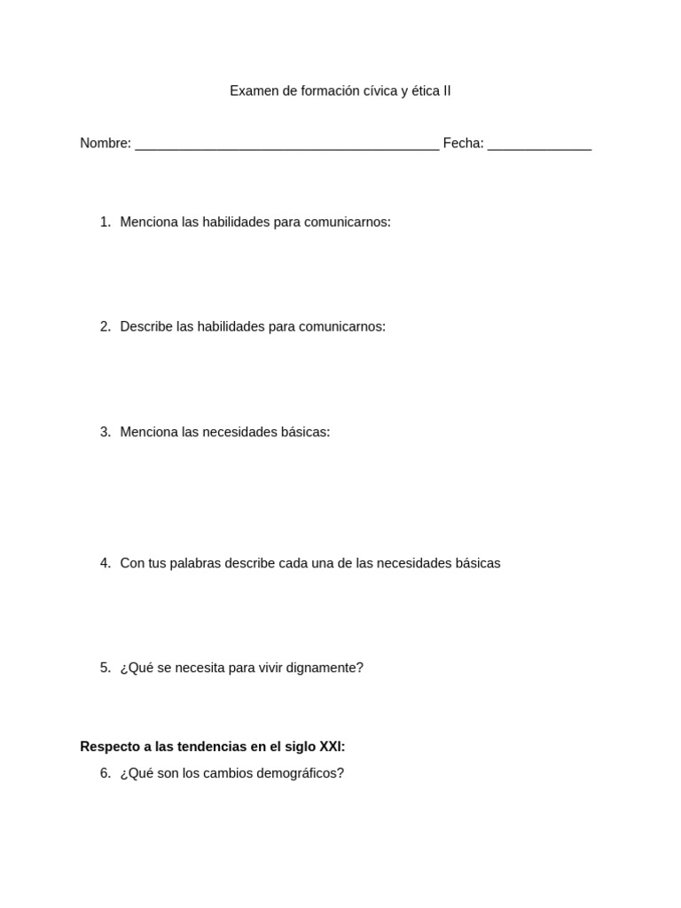 Examen de Fcé II | PDF