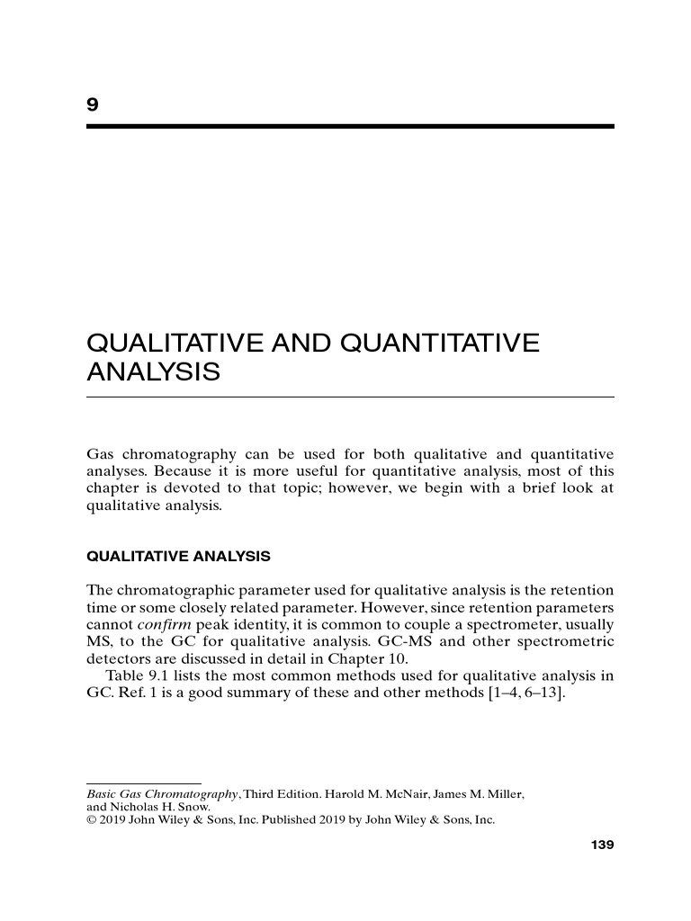 Qualitative and Quantitative Analysis | PDF | Accuracy And Precision ...
