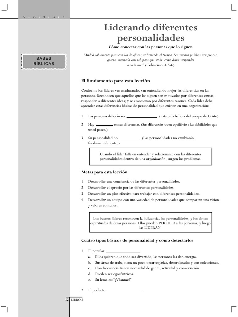 Conectando con Diferentes Personalidades | PDF