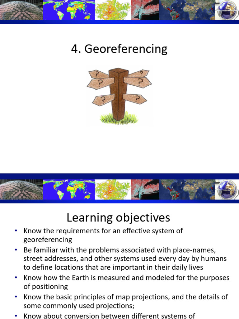 5_Georeferencing | PDF | Latitude | Geographic Data And Information