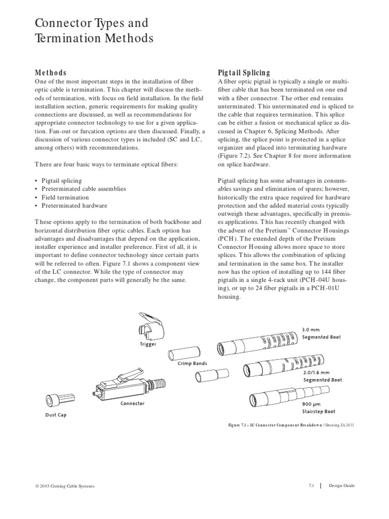 Connector Types and Termination Methods | PDF | Electrical Connector ...