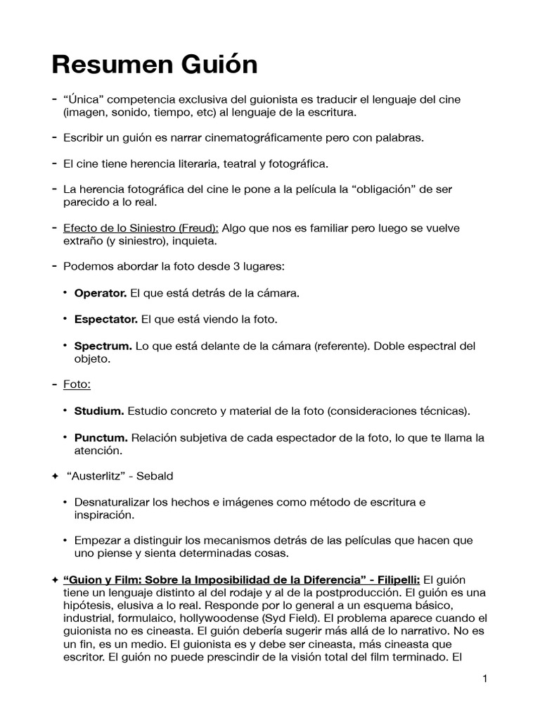 Resumen GuioÌ N | PDF | Narración | Vincent Van Gogh