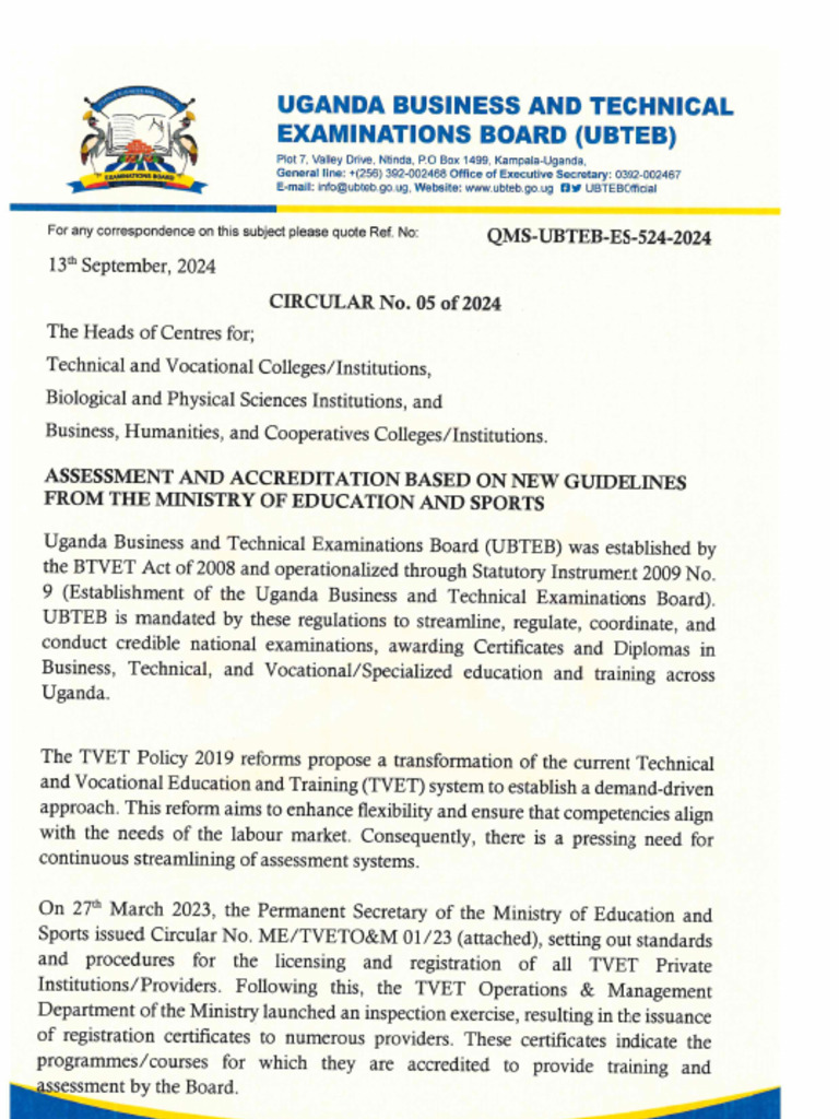 Circular No.5 of 2024 | PDF