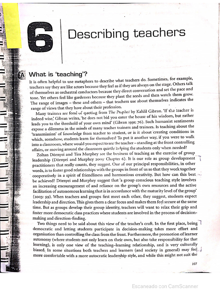6 Describing Teachers | PDF