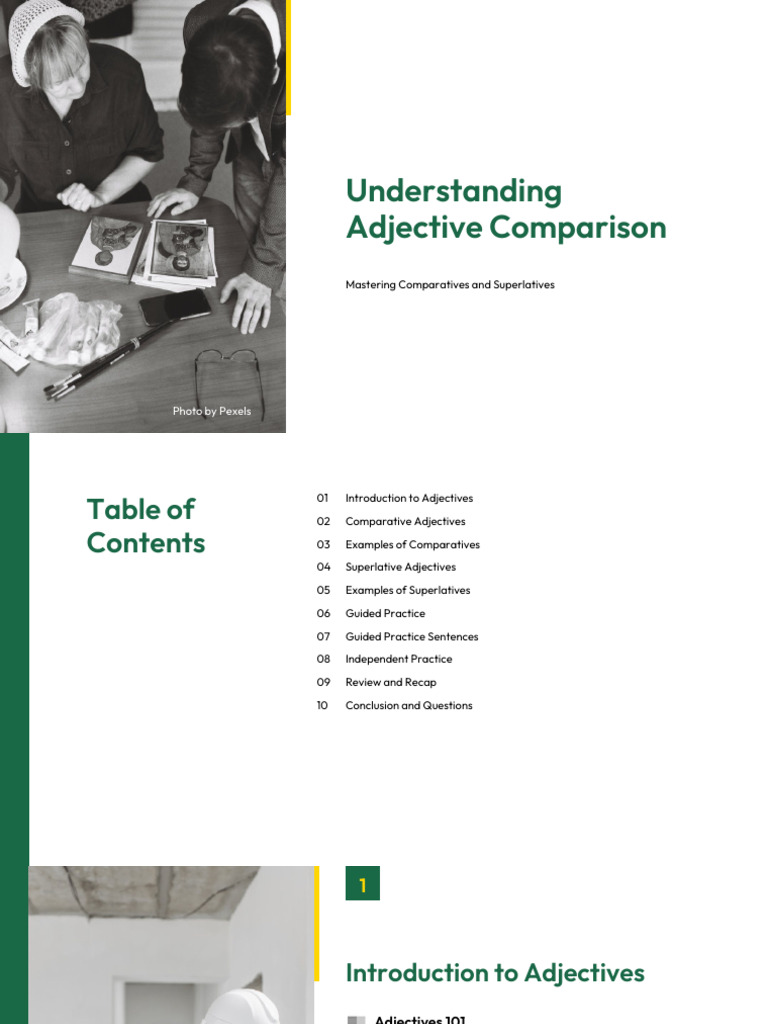 Lesson Plan - Adjective Comparison | PDF