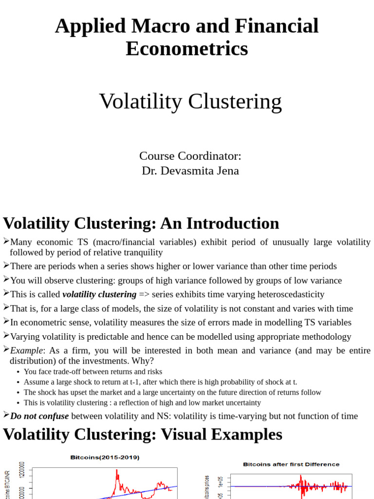 AMFE Module 6 - Volatility Clustering | PDF | Errors And Residuals ...