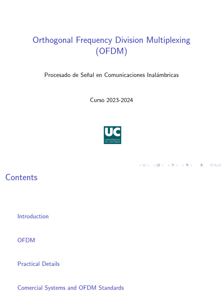 Orthogonal Frequency Division Multiplexing OFDM | PDF | Orthogonal ...