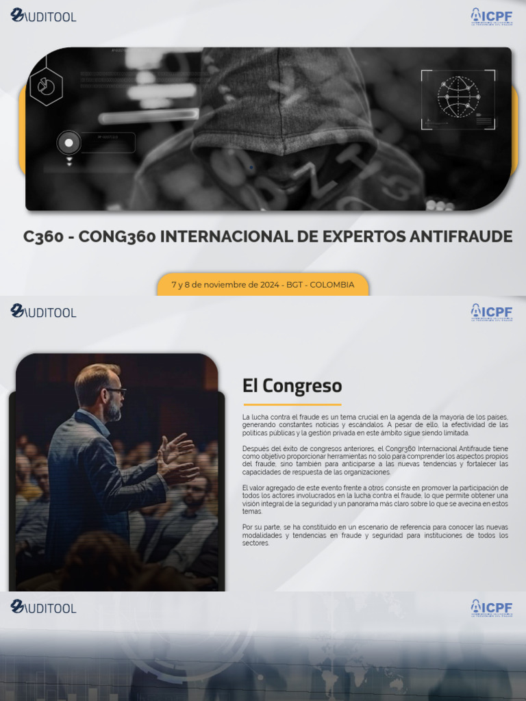 Brochure Congreso C360 Antifraude 2024 | PDF
