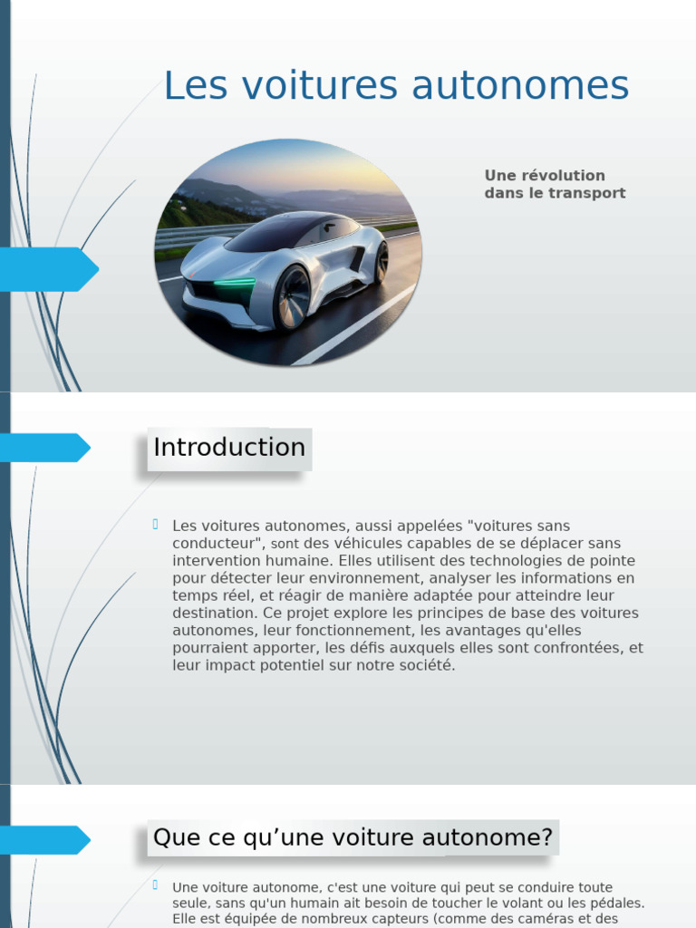 Les-Voitures-Autonomes-2 4 | PDF | Voitures | Intelligence artificielle