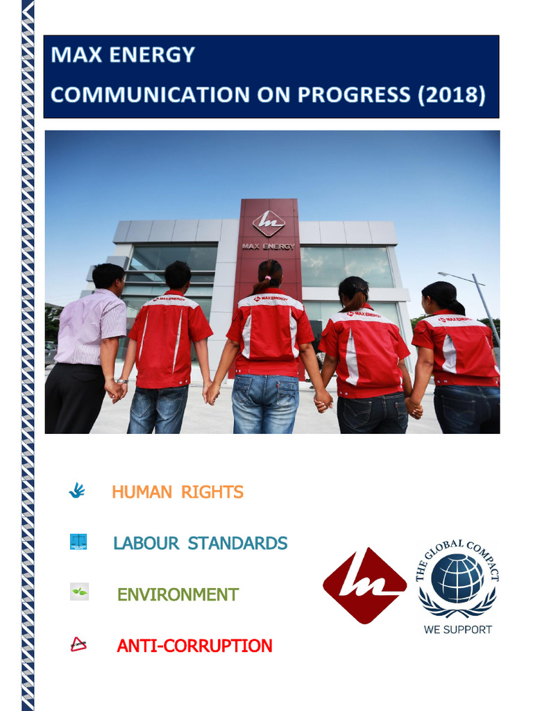 Max Energy's Commitment to UNGC Principles | PDF | Employment | Labour ...
