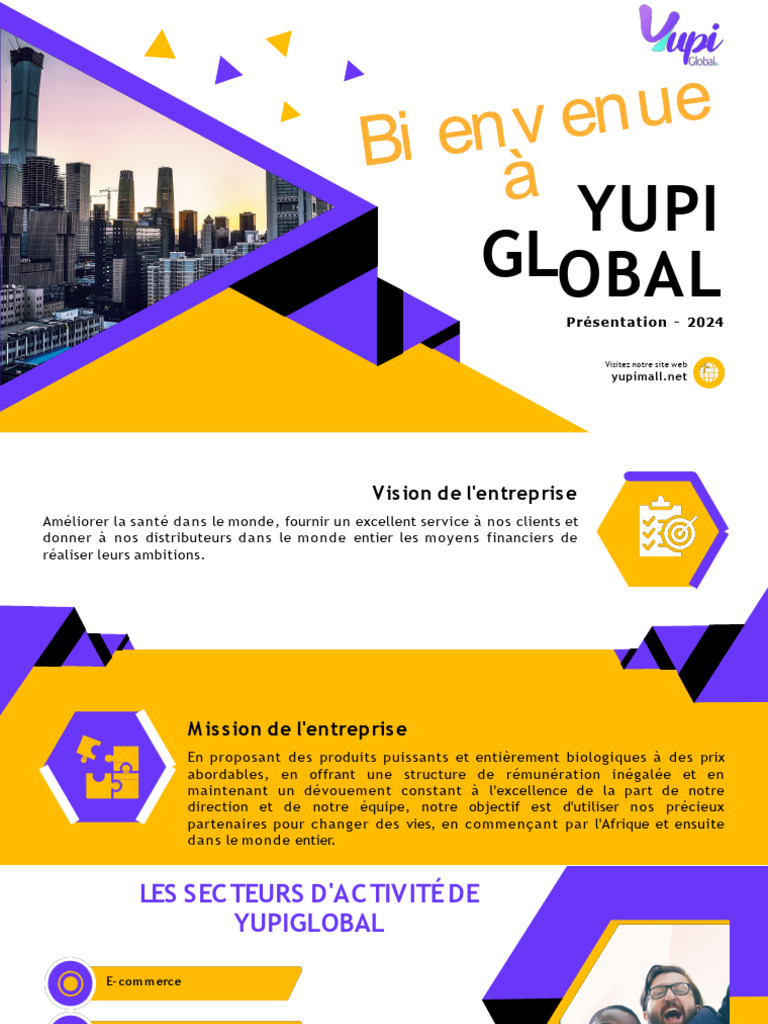 Produits et Opportunités Yupi Global | PDF