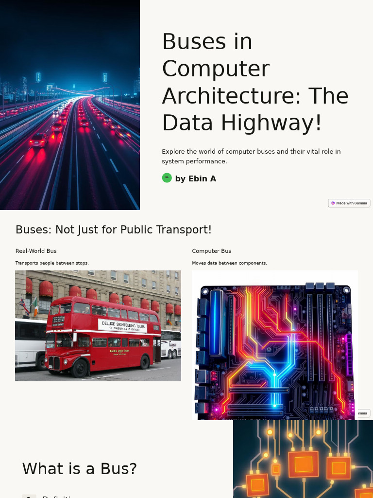 Computer Buses: The Data Highway | PDF