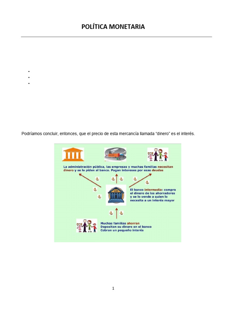 Funciones del Dinero y su Impacto | PDF | Inflación | La política monetaria