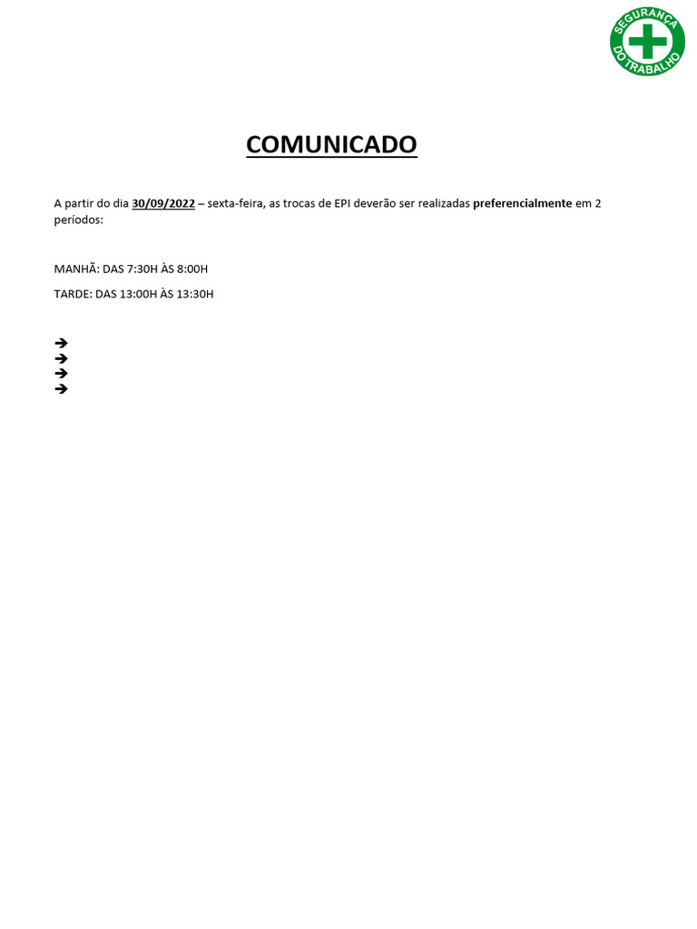 Comunicado | PDF