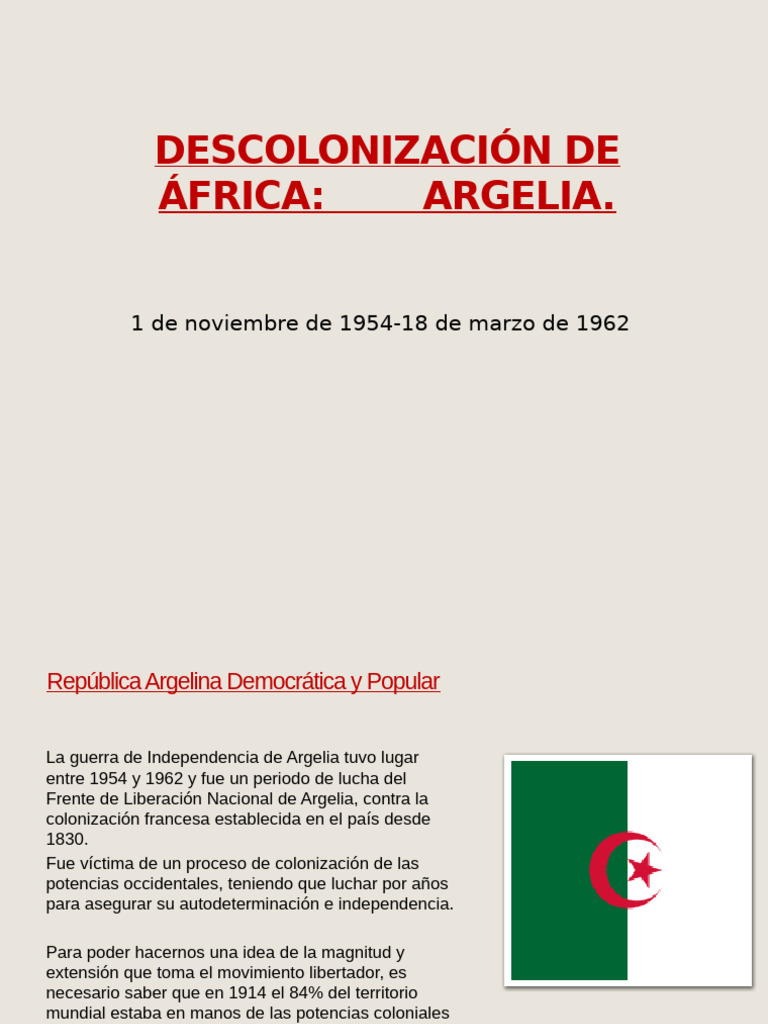 Descolonización de África M | PDF | Argelia | Descolonización