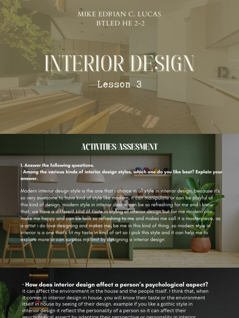 INTERIOR DESIGN | PDF | Apartment