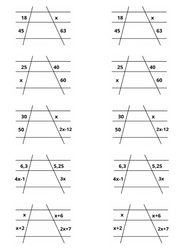 Teorema de Tales Ex | PDF