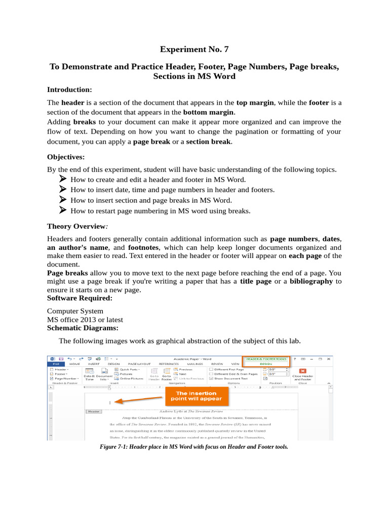 Experiment No 7 | PDF | Microsoft Word | Software