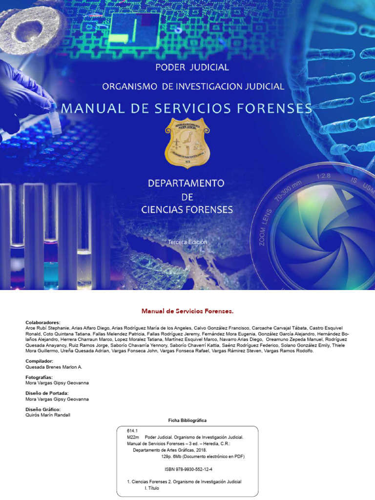 Manual Servicios Forenses Poder Judicial | PDF | Ciencia forense | Software