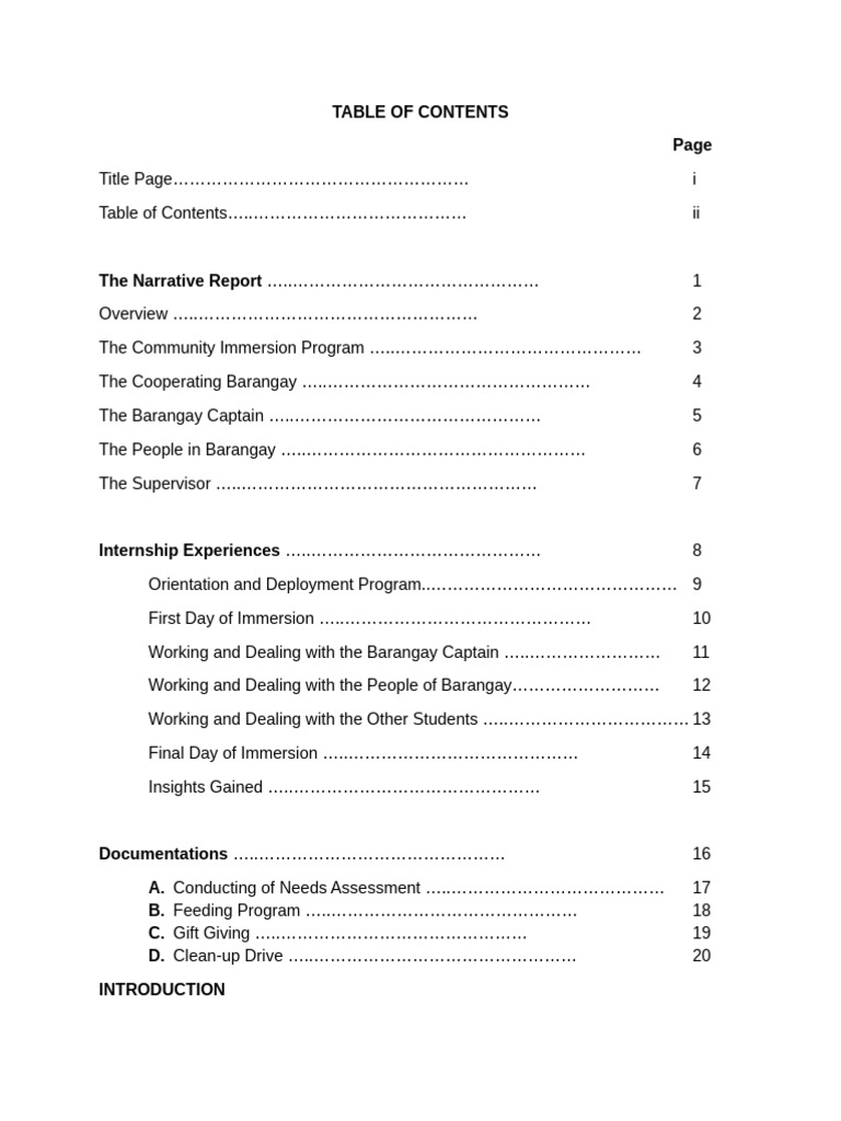 Format Narrative Report | PDF | Philippines