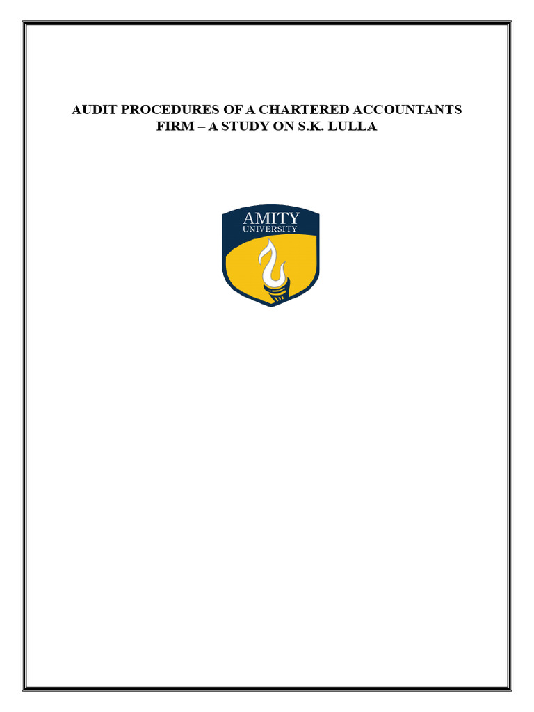 Rohit Garg, SIP File | PDF | Audit | Methodology