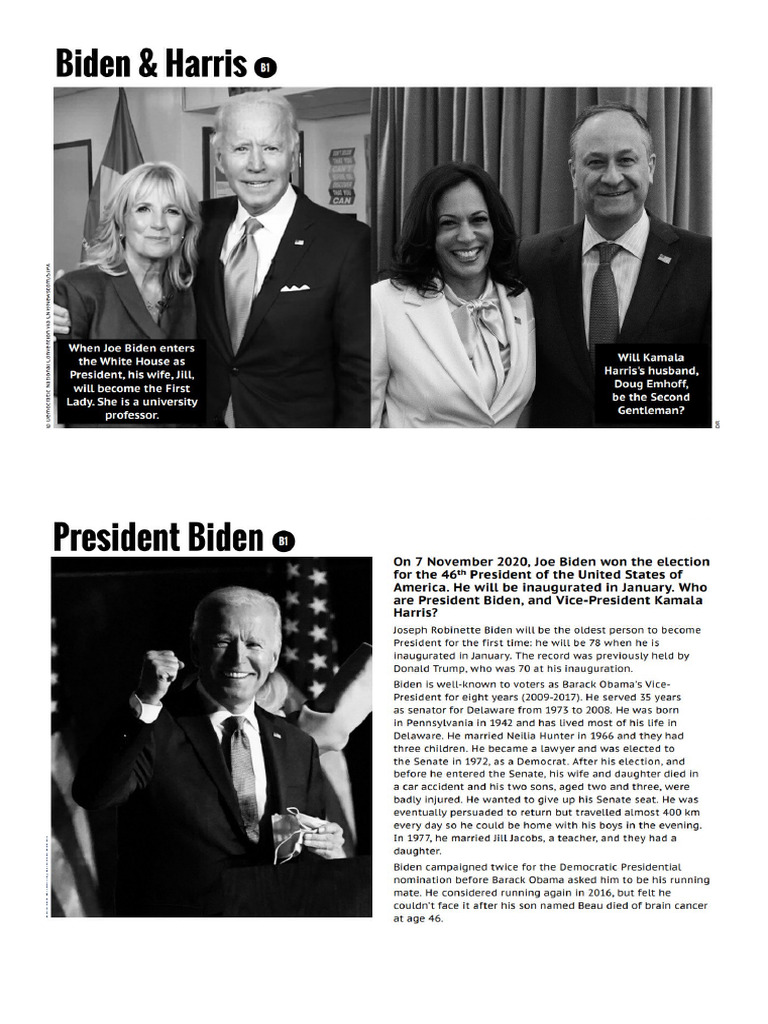 Anglais | PDF | Joe Biden | Politics Of The United States