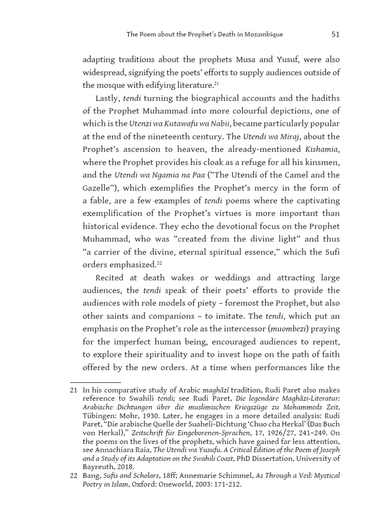 The Poem About The Prophets Death in Moz008 | PDF | Muhammad | Sufism