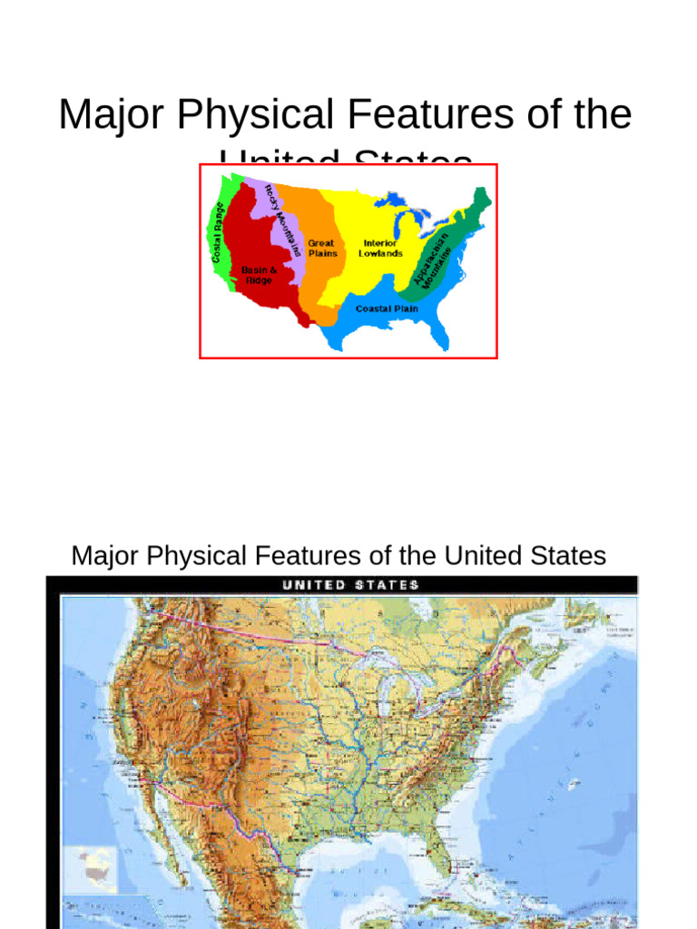 Major Physical Features of The United States | PDF