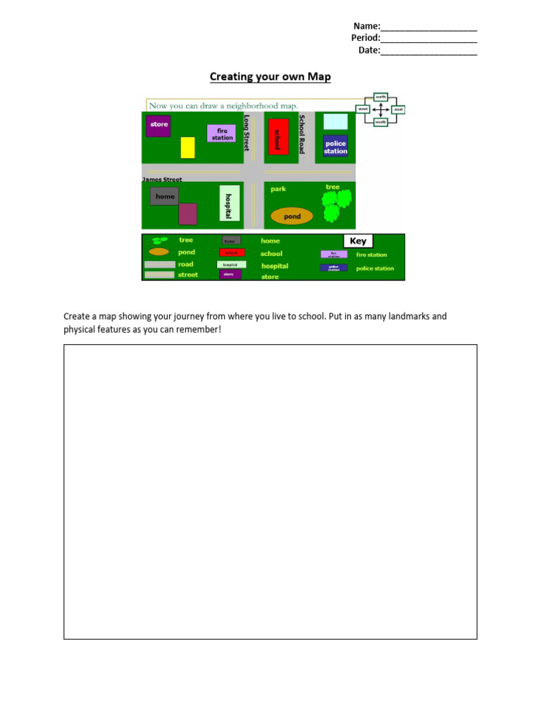 1-2 Monday - Creating Your Own Map | PDF