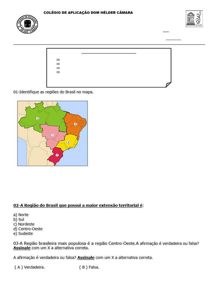 7º Ano Geog Compl III | PDF | Brasil | América do Sul