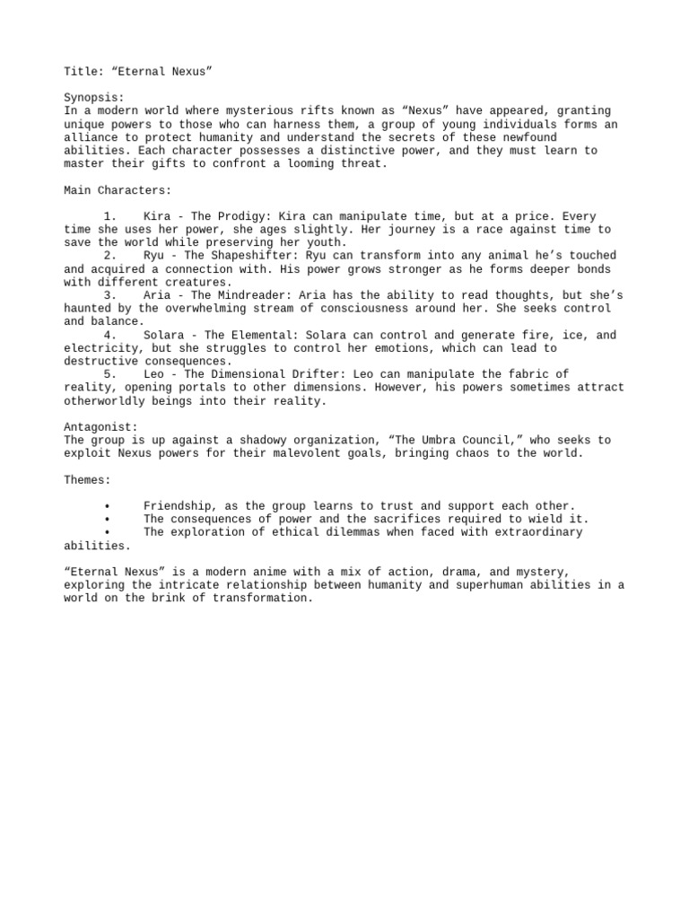 Enternal Nexus | PDF