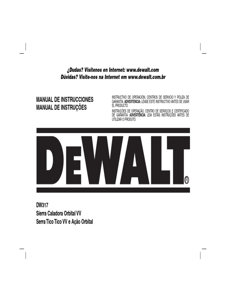 DW317 Instruction Manual | PDF | Enchufes y tomas de corriente alterna ...