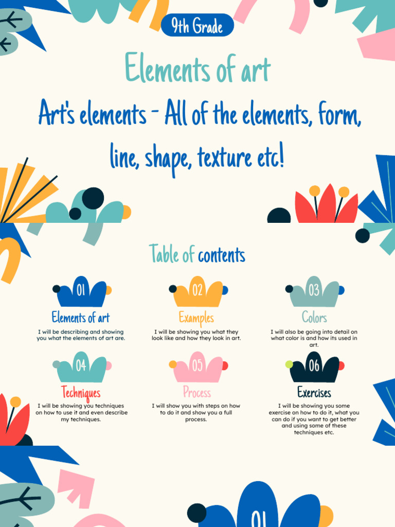 Elements of Art Final Culminating. | PDF | Composition (Visual Arts) | Shape