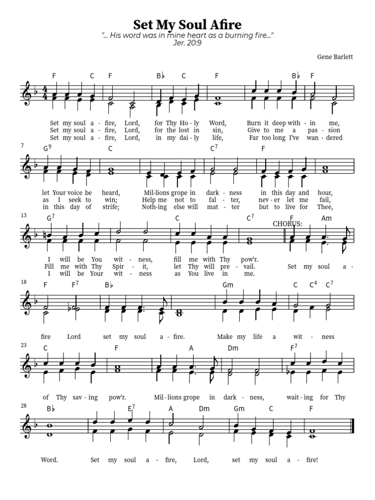 Set My Soul Afire | PDF