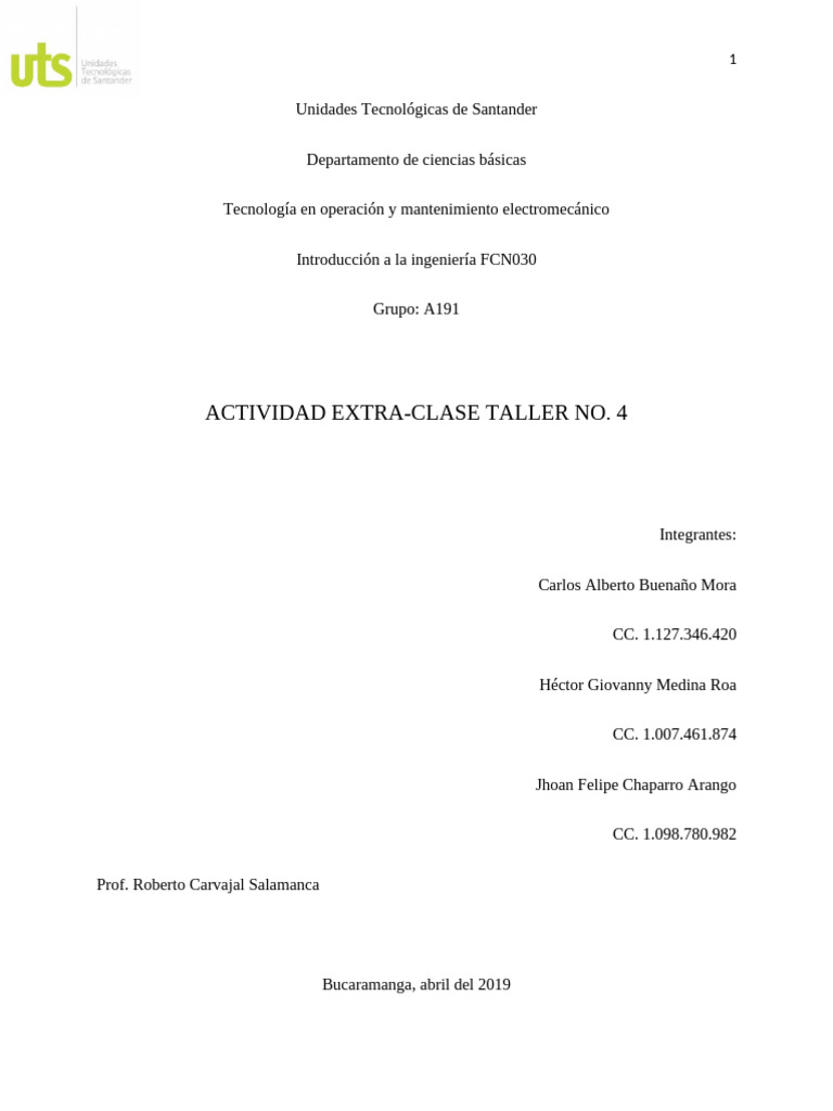 Informe Actividad Extra Clase No. 4 | PDF | USB | Red de computadoras