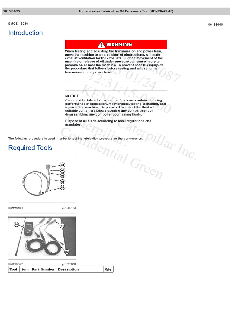 Transmission Pressure Test Guide | PDF | Pressure | Pressure Measurement