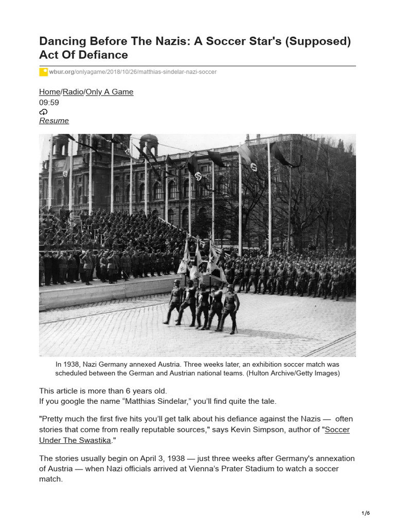 Dancing Before The Nazis | PDF | Austria | Nazi Germany