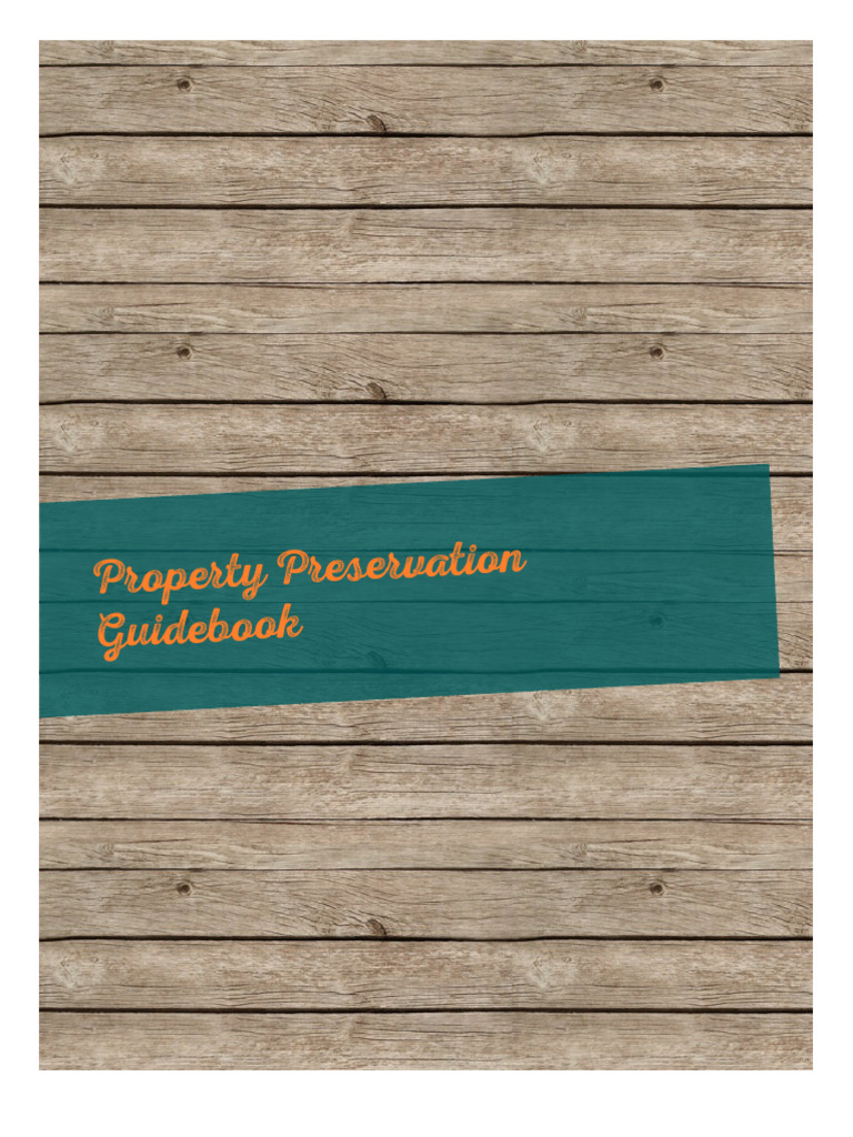 BONUS - Property Preservation Guidebook | PDF | Liability Insurance ...