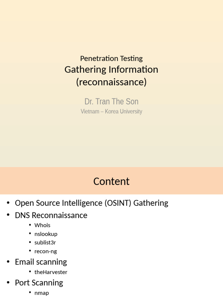 Chapter 4 - Gathering Information | PDF | Domain Name System | Network Layer Protocols